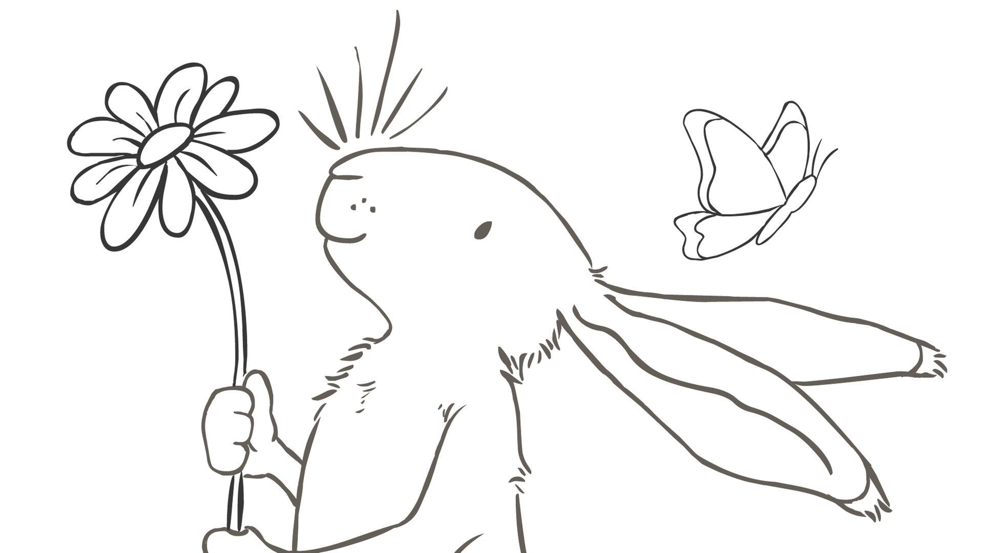Ausmalbild Hase zum Ausdrucken oder Online Malen | KiKANiNCHEN Ausmalbild Hase zum Ausdrucken oder Online Malen | KiKANiNCHEN